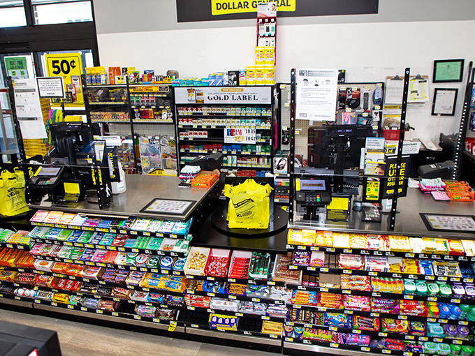 Checkout champion! This counter is where dreams of deals become reality, and wallets breathe a sigh of relief.