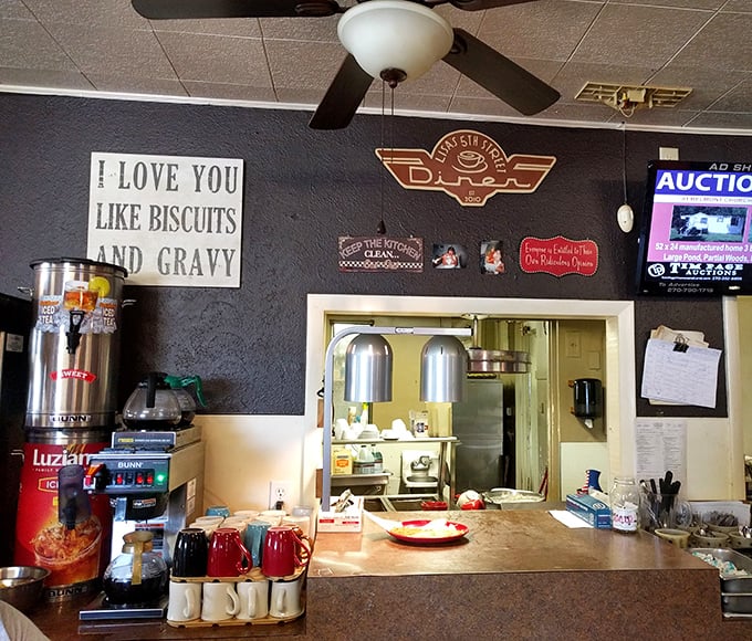 Behind this counter, magic happens. It's like Hogwarts for hash browns, where every order is a spell and every plate a potion.