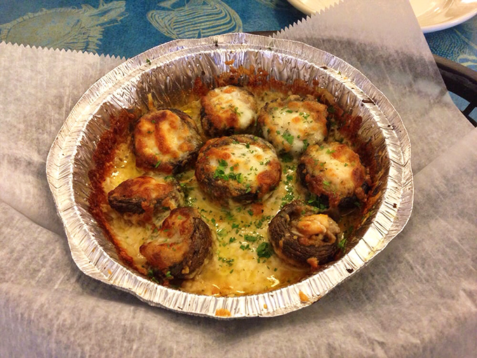 Mushrooms playing dress-up! These crab and shrimp stuffed fungi are the glamorous starlets of the appetizer world.