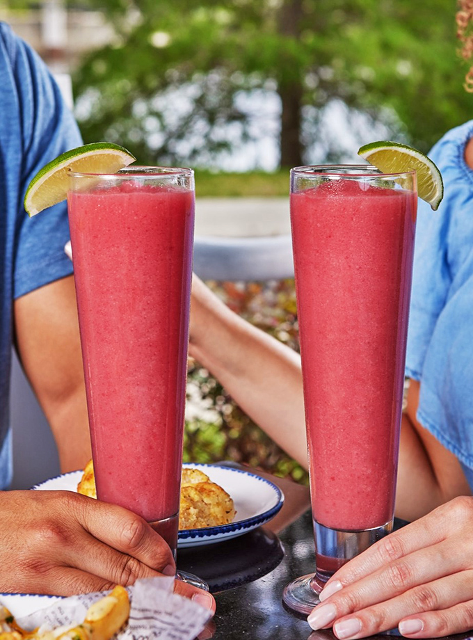 Tropical vacation in a glass! These daiquiris are like a liquid postcard from paradise - no sunscreen required.