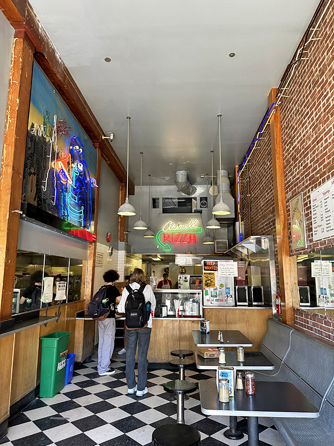 Welcome to pizza paradise! Arinell's dining area is where memories are made, one slice at a time.