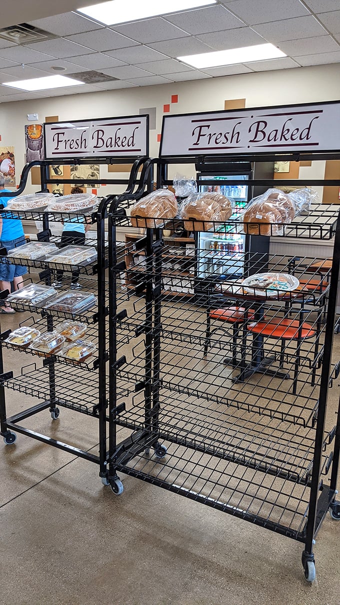 Fresh from the oven! These racks are like a bread lover's version of window shopping.