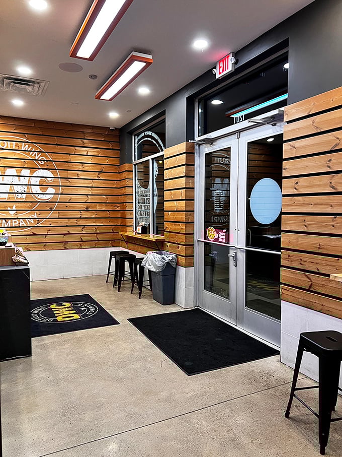 Enter the wing zone! This doorway is like Platform 9&frac34; for muggles with a passion for poultry.