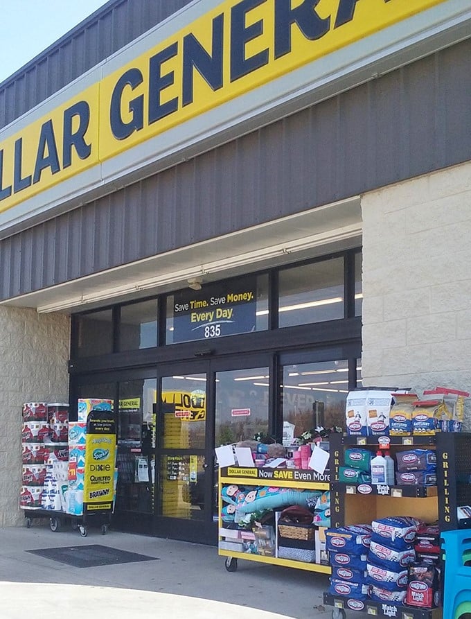 Bargain bonanza ahead! This storefront's siren song of savings is impossible to resist &ndash; your wallet might just thank you.