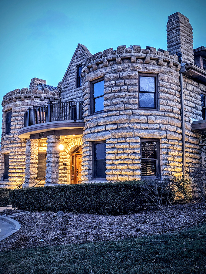 As night falls, this castle transforms into a beacon of enchantment. It's like a real-life Disney movie set!