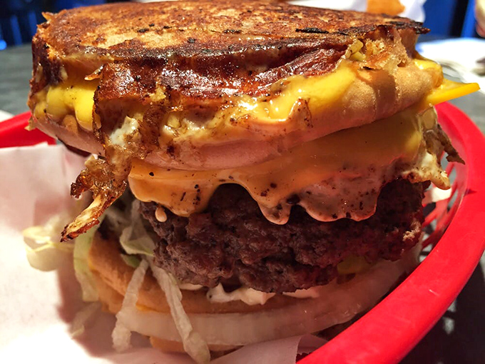 The Grilled Cheese Cheeseburger: When you can't decide between two comfort foods, why not have both? It's the ultimate sandwich compromise.