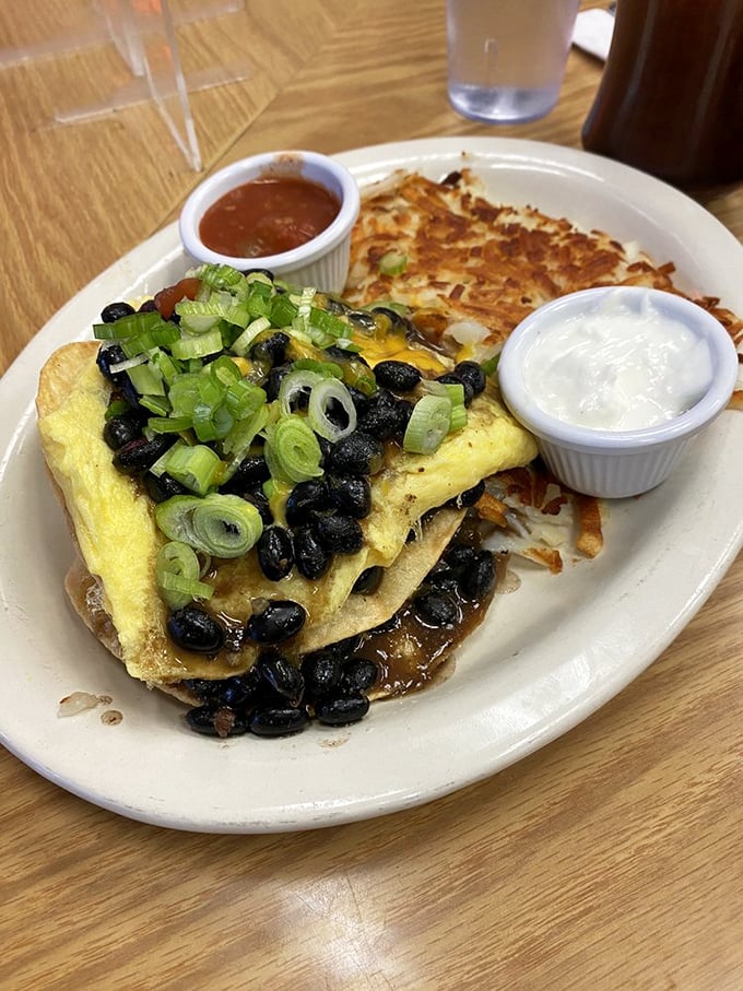 Huevos Rancheros: Where the Wild West meets the breakfast table. It's a fiesta on a plate that'll have you saying "Yeehaw!" at 7 AM.