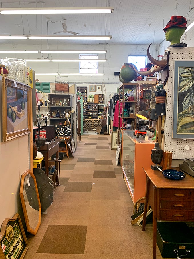 Down the rabbit hole of retro! This aisle is proof that Alice isn't the only one who can stumble into a wonderland of curiosities.