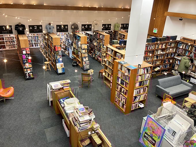 A labyrinth of literature where getting lost is half the fun. It's like a treasure hunt, but every X marks a book.