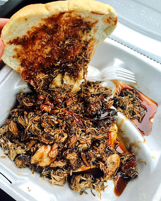 Jerk chicken sandwich alert! This bad boy's got more kick than a Rockettes' performance, but with 100% more deliciousness.