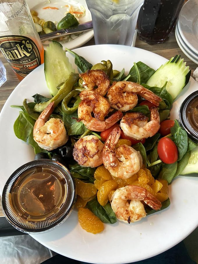 The Key West Salad: bringing a taste of tropical paradise to your table. It's like a vacation for your taste buds, no sunscreen required.