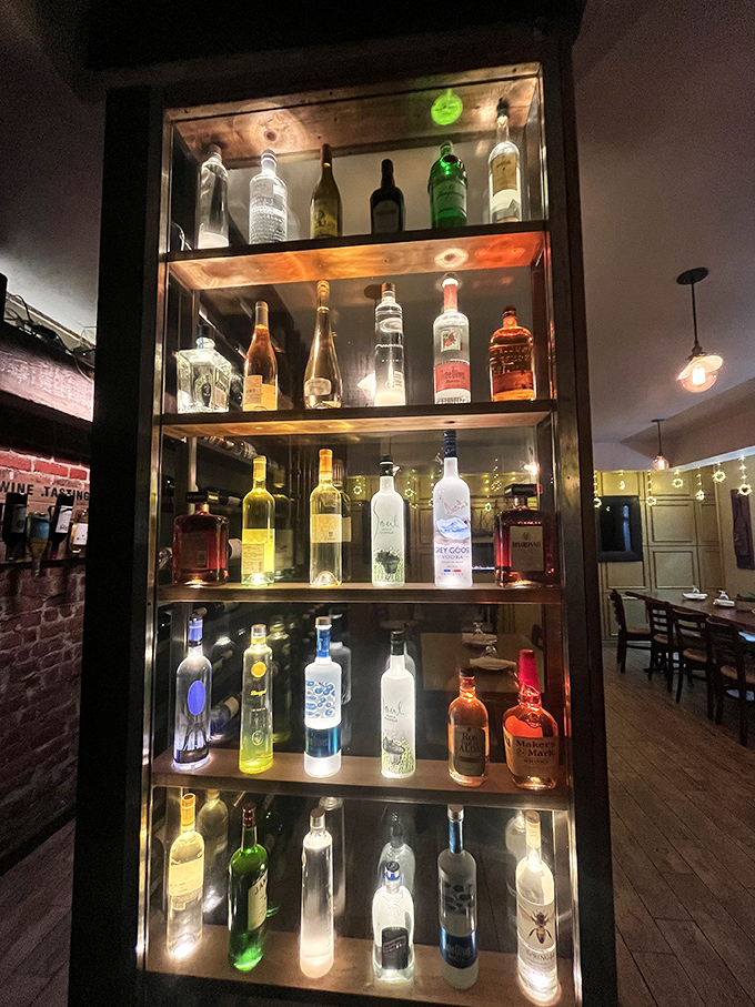 Liquid treasure chest! Reef's impressive selection of spirits promises to lift your spirits higher than a pelican diving for fish.