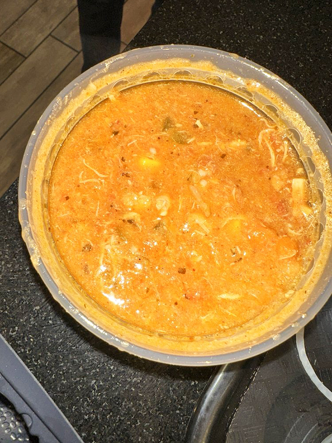 Soup's on! This Maryland Crab Soup looks like a warm, comforting hug in a bowl, with a kick of Old Bay.