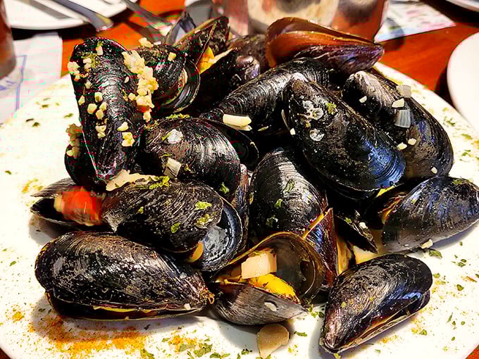 These mussels have been working out! A feast fit for Poseidon himself, right here in landlocked Annapolis.
