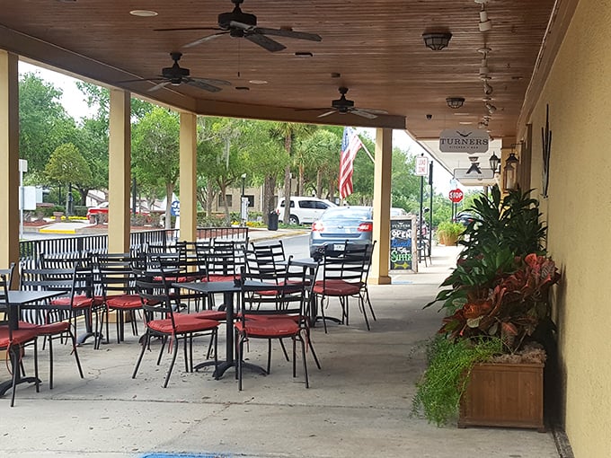Outdoor seating that screams "Southern hospitality"! Just add a mint julep and you're living the dream.