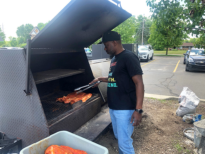 Where there's smoke, there's flavor! This outdoor smoker is like a time machine, transforming tough cuts into tender morsels.