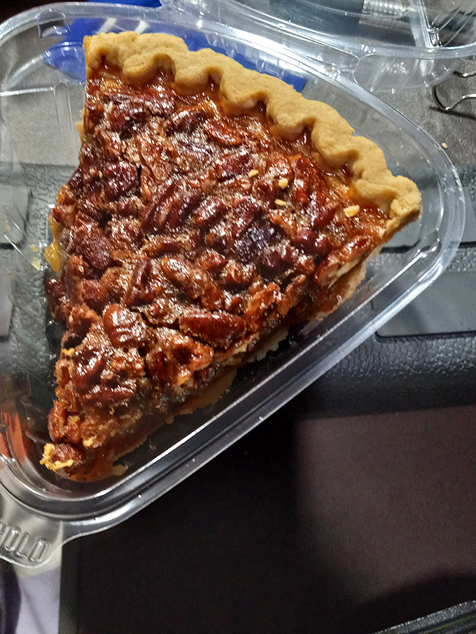 Pecan pie &ndash; the sweet finale to a smoky symphony. Because saving room for dessert is always the right decision.