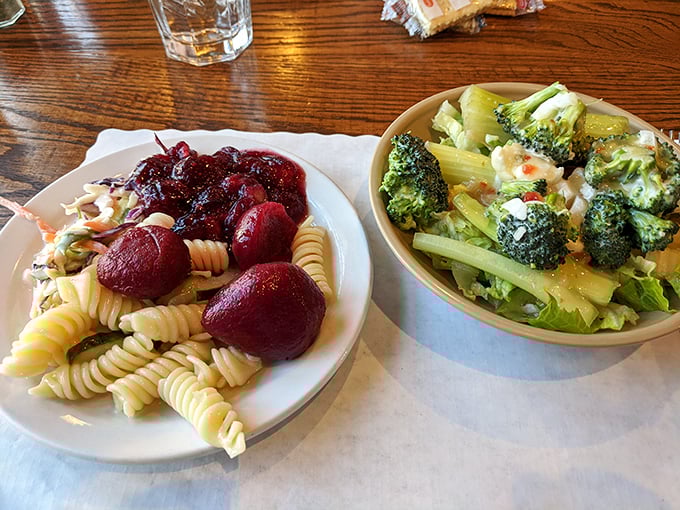 A salad that's anything but sad! These vibrant veggies are doing a happy dance on your plate.