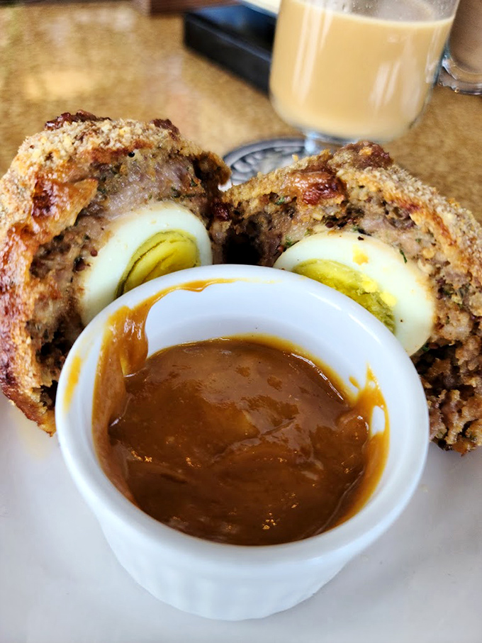 Meet the Scotch egg, the James Bond of pub food. Sophisticated on the outside, but cut it open and boom! A perfectly cooked surprise awaits.