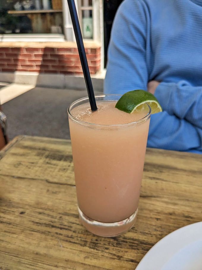 Sip, savor, and chill out. This peachy keen slushie is summer in a glass, with a kick that'll make you forget about the heat.