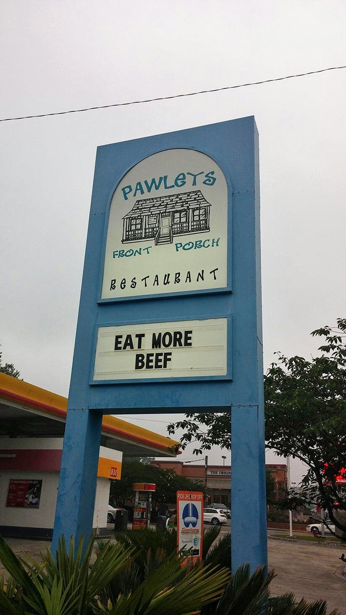 When a sign tells you to "Eat More Beef," who are we to argue? It's practically civic duty!