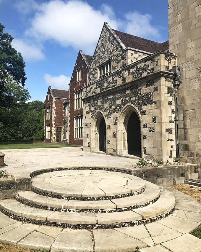 Step onto this patio, and you're practically British nobility. Just don't expect any butlers to appear with tea and crumpets.