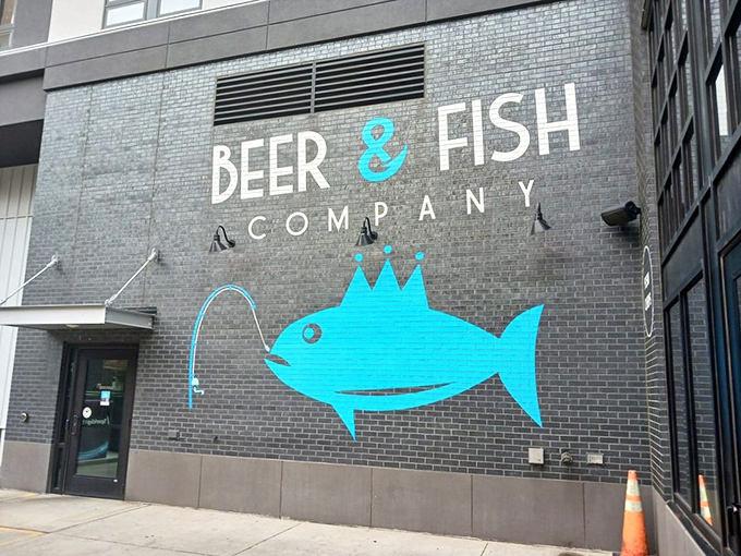 Who knew Fargo had underwater street art? This mural turns the restaurant into an aquatic wonderland faster than you can say "Fish are friends, not food."