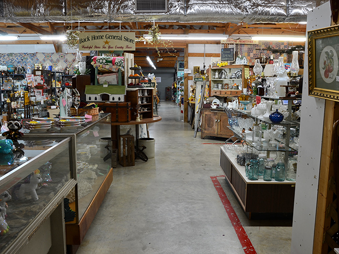 Aisle be there! These wide walkways are your yellow brick road through a wonderland of antiques and curiosities.