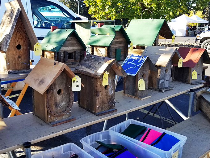 Home tweet home! These birdhouses are so charming, I'm half tempted to downsize and move in myself.