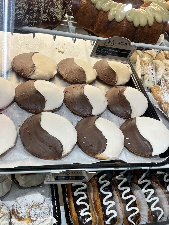Black and white cookies: the dessert equivalent of a classic tuxedo. These dapper treats are ready to class up your coffee break.