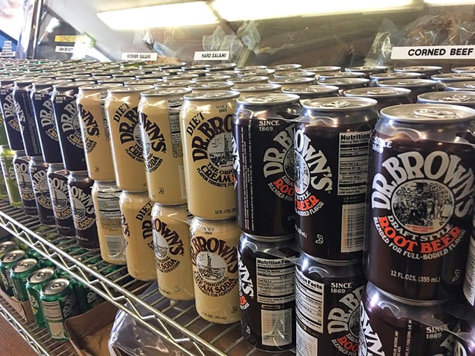 Dr. Brown's soda: because sometimes you need a little fizz to help the pastrami go down. A deli's best supporting actor!