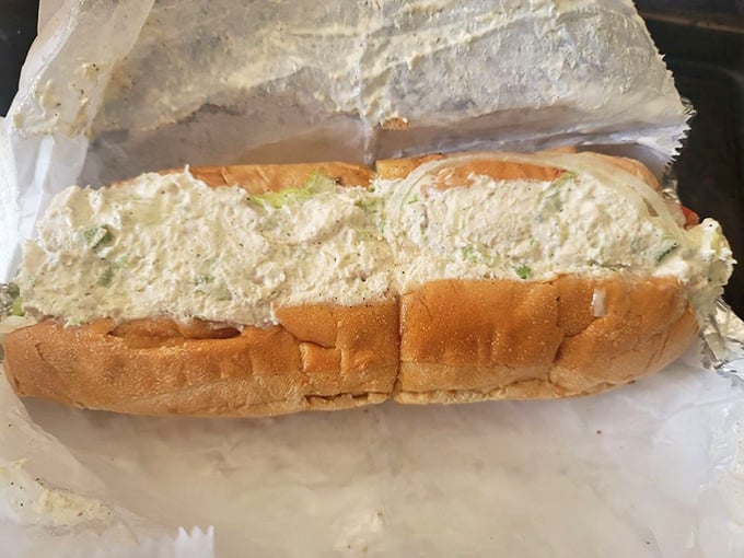 The chicken salad sub - for when you want to pretend you're being healthy while still indulging. It's all about balance, right?