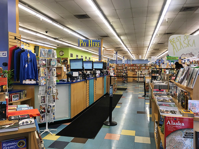 The final frontier of your literary expedition! The checkout counter awaits, ready to send you home with your new paper companions.