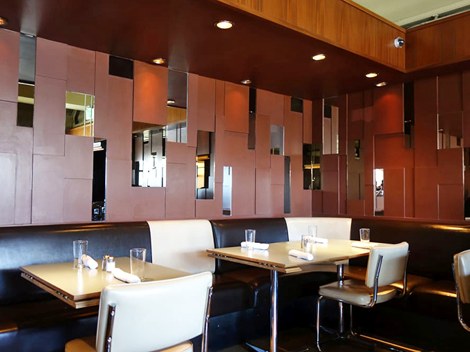 Retro-chic dining at its finest. It's like the Jetsons and the Flintstones decided to open a restaurant together &ndash; and nailed it.