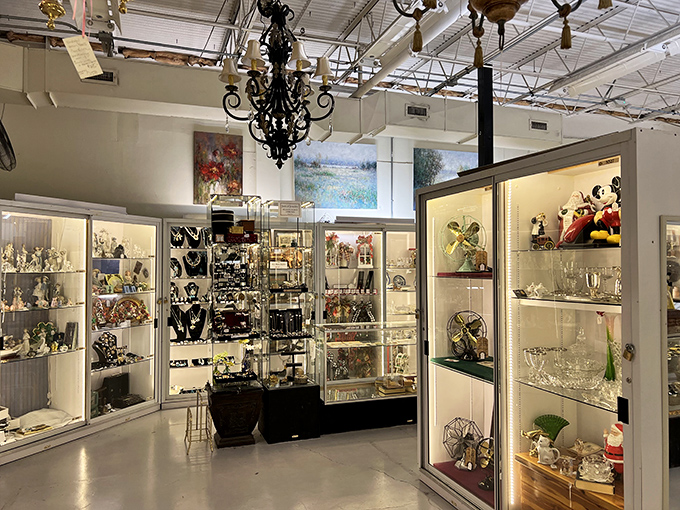 Glittering galaxies of glass and crystal. If Liberace designed a spaceship, this is what the control panel would look like.