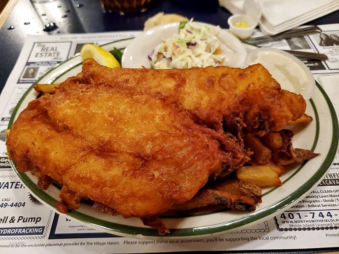 Who needs the English coast? This fish and chips platter brings the best of the seaside to your table, minus the seagulls trying to steal your lunch.