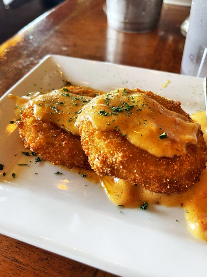 Fried green tomatoes that would make Whistle Stop Caf&eacute; proud. Crispy, golden, and dripping with Southern charm.