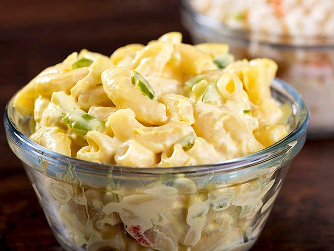 Macaroni salad that your grandmother would approve of&mdash;creamy, simple, and utterly without pretension. The perfect cool companion to smoky meat.