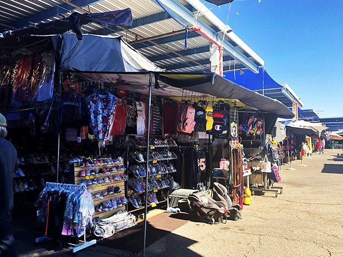 Stalls stretch into the horizon like a shopaholic's mirage. It's a retail marathon, and you're in it for the long haul!