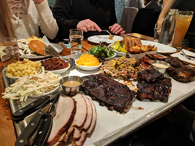 Behold, the motherlode of meaty magnificence! This platter is so loaded, it probably has its own zip code. Bring your appetite &ndash; and maybe a small army.
