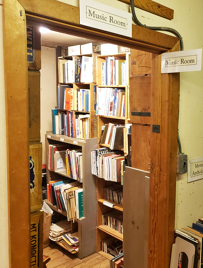 Welcome to the Music Room, where bibliophiles and audiophiles harmonize in perfect literary symphony. No earplugs necessary!