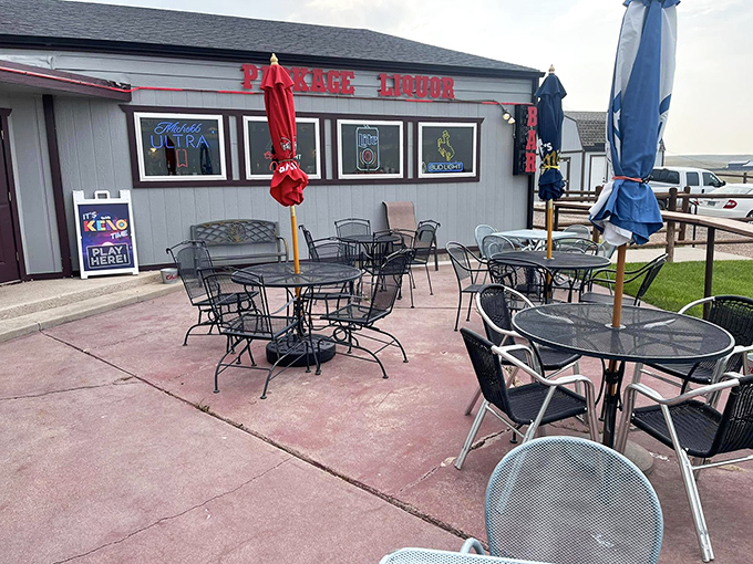 Outdoor dining with a side of fresh air and people-watching. It's like a picnic, but with better food and no ants!