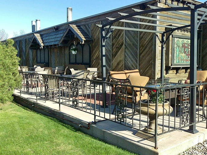 Al fresco dining with a side of fresh air! This outdoor area is perfect for those "I can't believe I'm not at a seaside resort" moments.