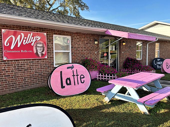 Brick-and-mortar meets sugar-and-spice at Willy's charming storefront. It's like Hansel and Gretel's dream house, minus the wicked witch.