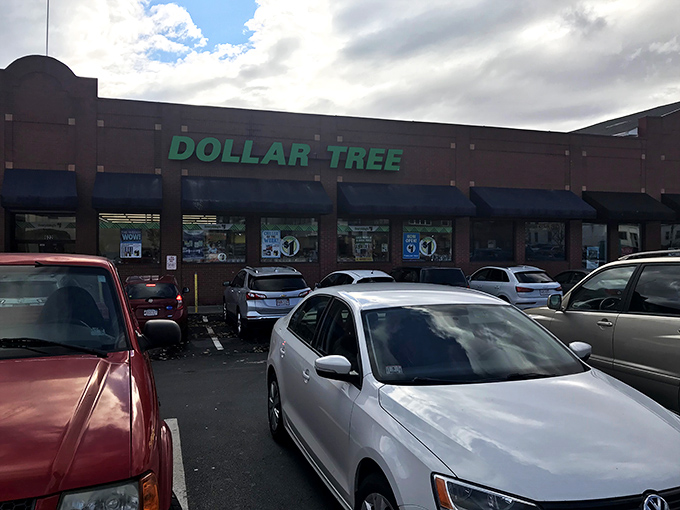 Parking lot packed with potential! Each car represents a shopper ready to embark on a thrilling journey through the aisles of affordability.