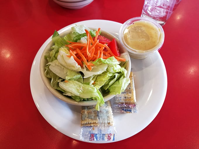 Salad days are here again! This crisp, colorful plate proves that sometimes, you can make friends with salad.