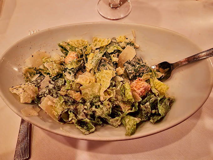 Greens with gusto! This salad is so fresh and vibrant, it could make Popeye trade in his canned spinach for good.