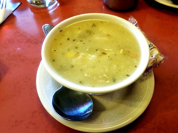 Soup's on! This steaming bowl of comfort looks like it could cure everything from the common cold to a case of the Mondays.