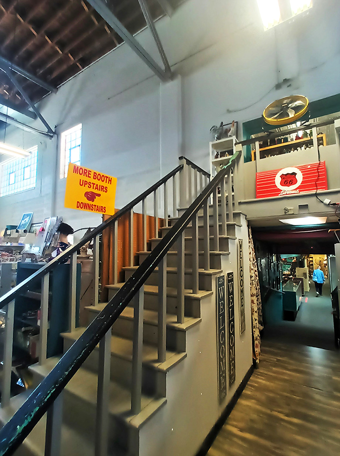 Stairway to Heaven or Highway to Knick-Knack Hell? Either way, these steps promise more treasures above and below.