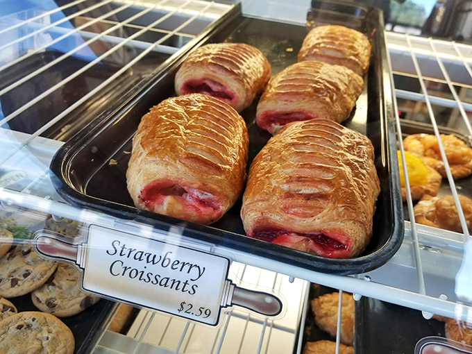 Berry delightful! These strawberry croissants are like edible jewel boxes, hiding a treasure of fruity goodness within their flaky walls.